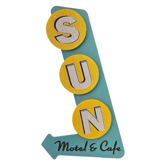 Target | Accents | Mid Century Modern Sun Motel Wall Decor Sign Mcm ...